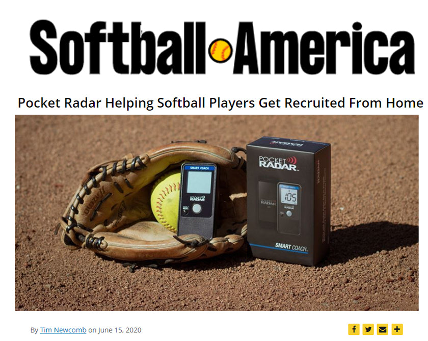 Softball Radar Gun – Improve Speed, Pitching & Hitting - Pocket Radar Inc.